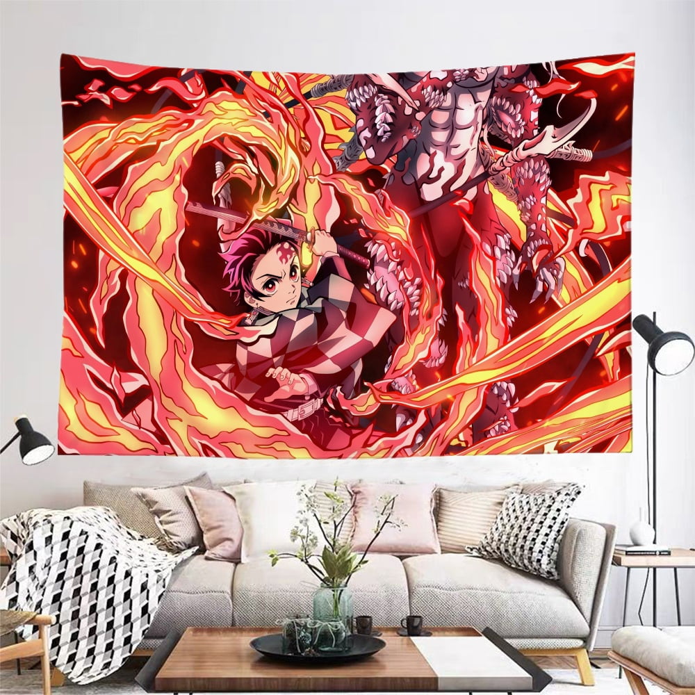 Anime Tanjirou Nezuko Zenitsu Backdrop Novelty Photography Backdrops ...