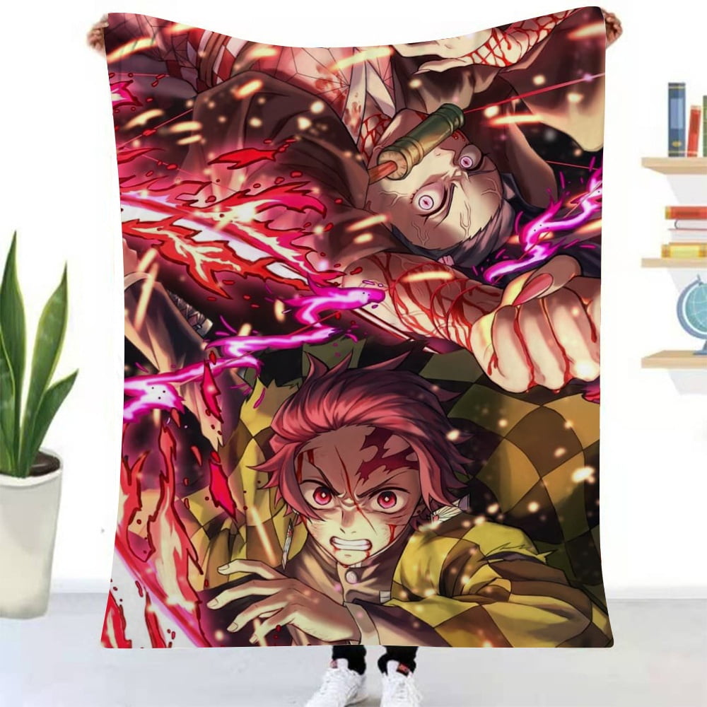 Anime Tanjirou Nezuko Zenitsu Blanket, Fashionable Design Bed Cover ...