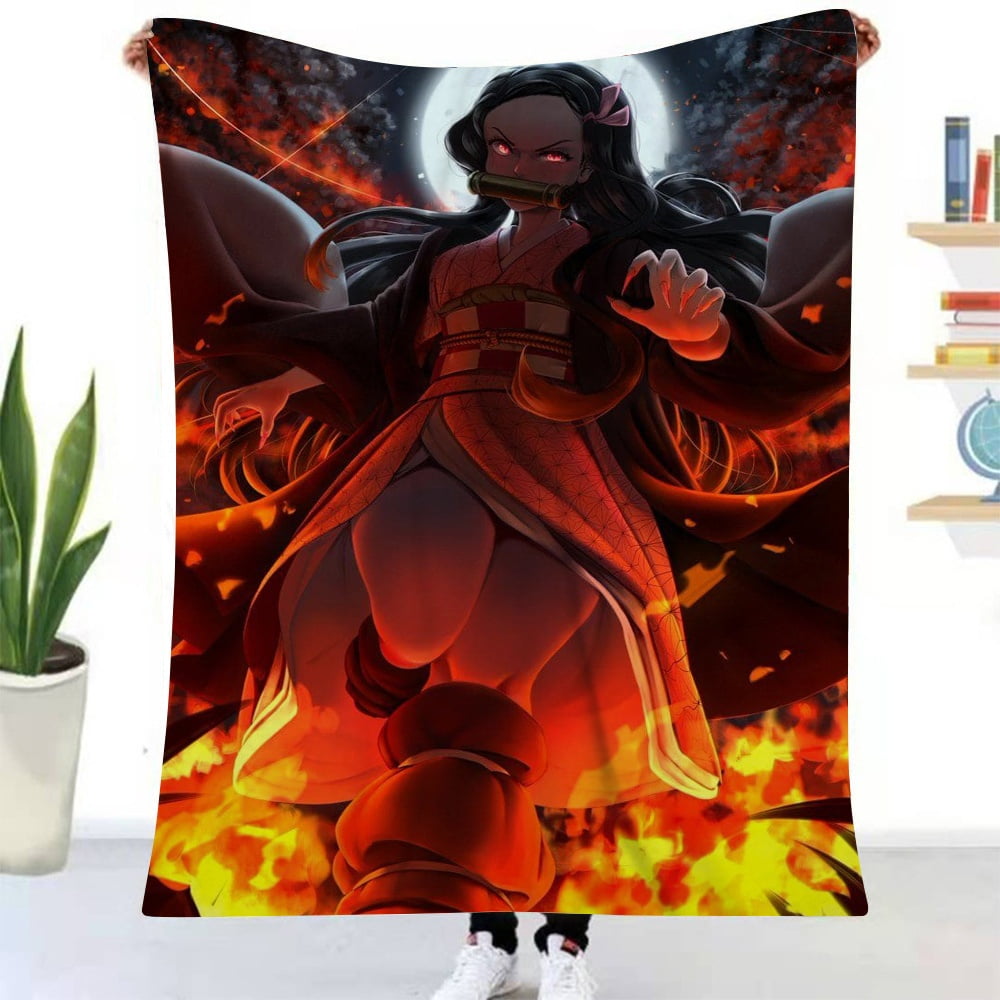 Anime Tanjirou Nezuko Zenitsu Blanket, Fashionable Design Bed Cover ...