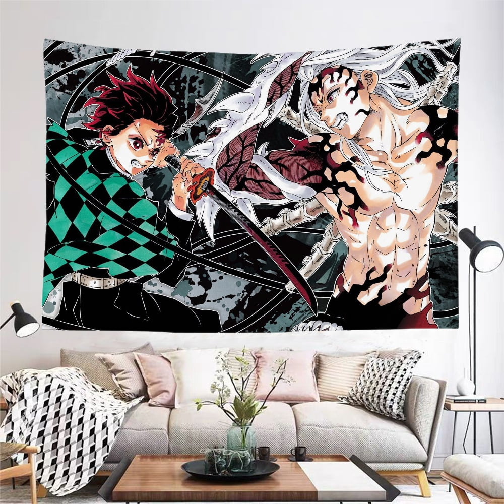 Anime Tapestry Tanjiro Kamado Nezuko Poster Backdrop Lightweight ...