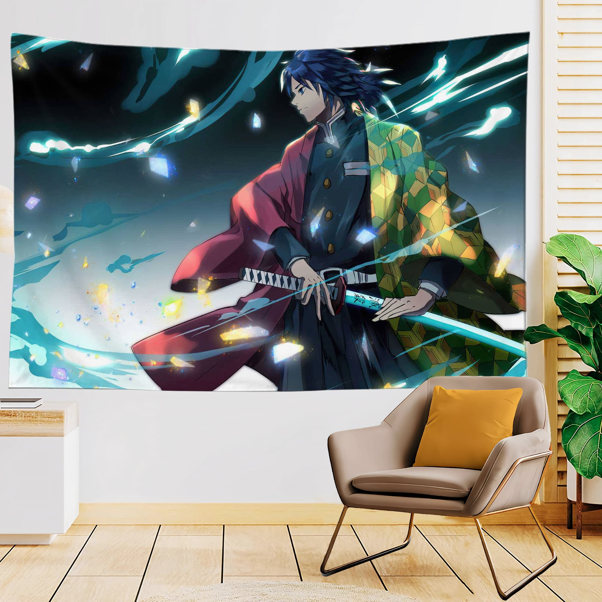 Anime Tapestry Tanjiro Kamado Nezuko Poster Tapestry,Funny Photography ...