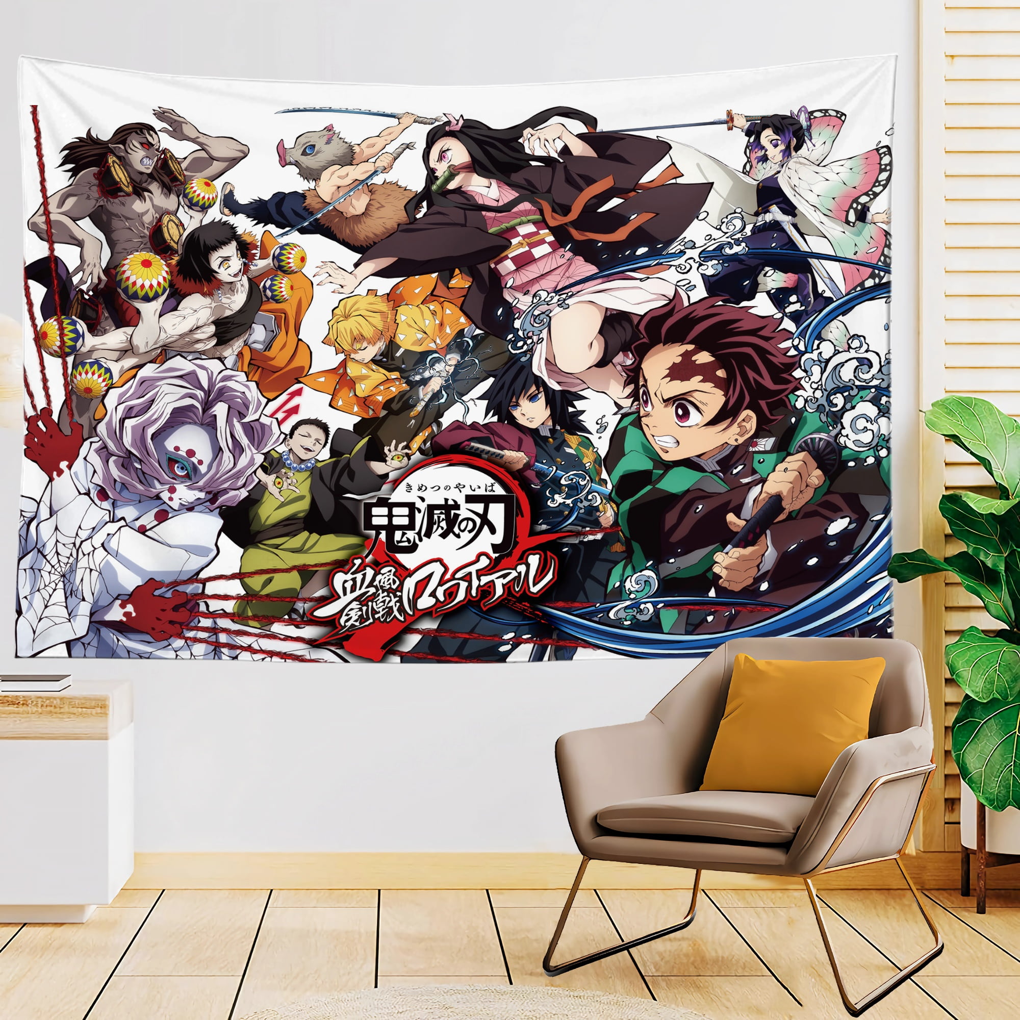 Anime Tapestry Tanjiro Kamado Nezuko Poster Tapestry Novelty Tapestry ...