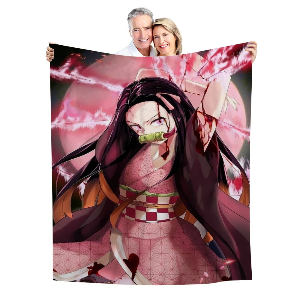 Anime Tapestry Tanjiro Kamado Nezuko Poster Throw Blanket Personality ...