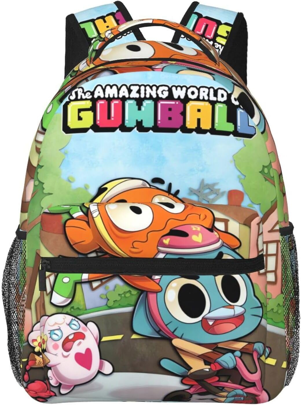 Anime The Amazing World of Gumball Backpack Canvas Funny Couple ...