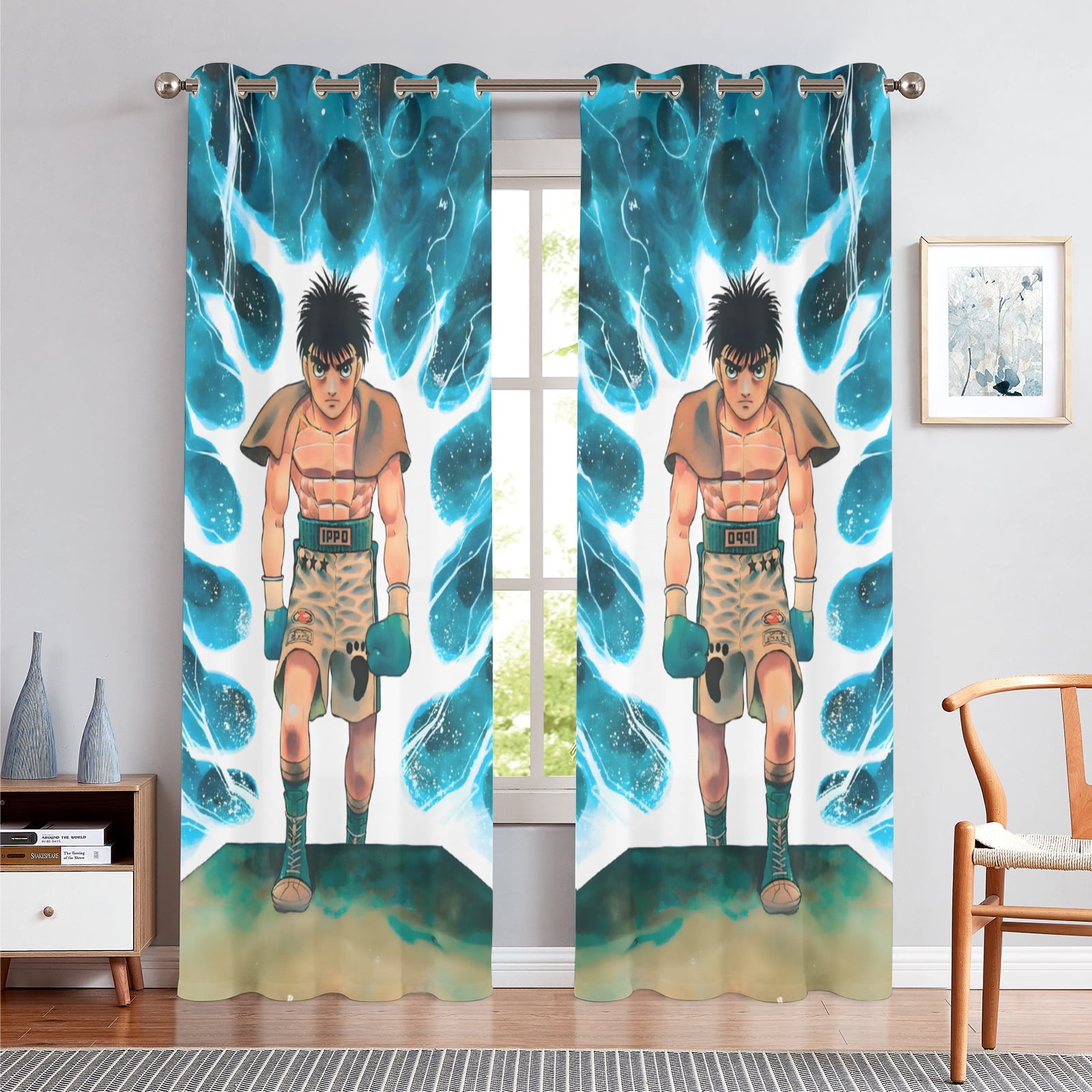 Anime Themed Curtains for Bedroom Drapes,Hajime no Ippo:The Fighting ...