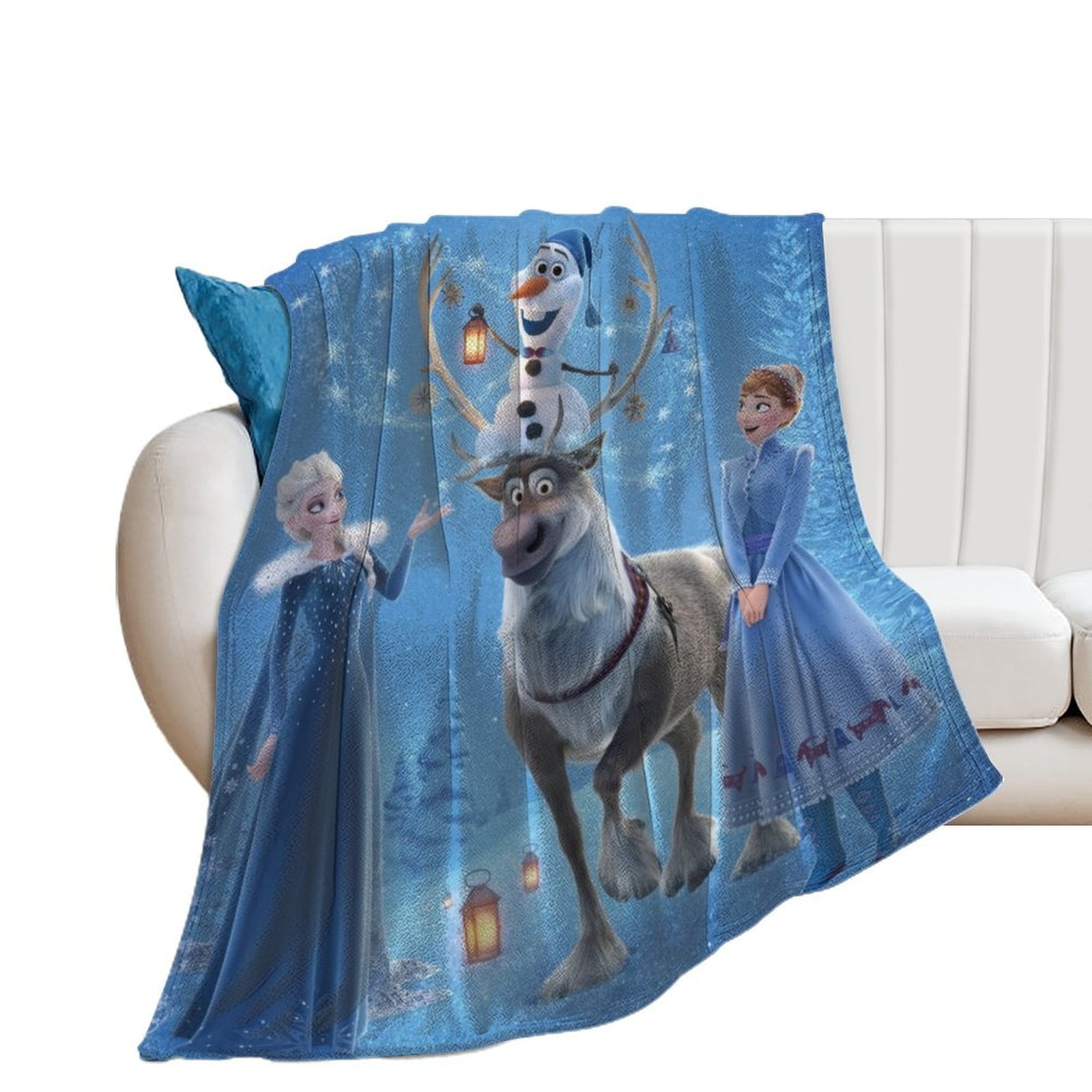 Anime Throw Blanket for Girls,Cartoon Frozen blanekt for Women, - Cute ...