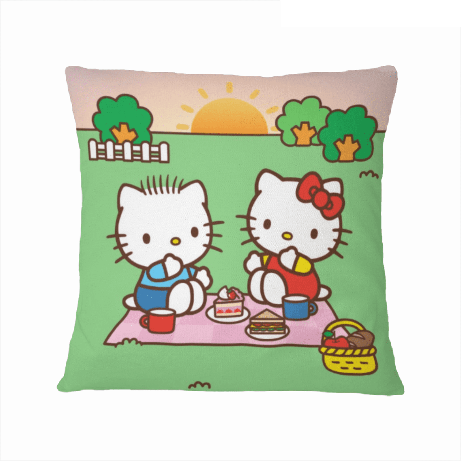 Anime Throw Pillow Cover, Double-Sided Polyester Cushion Cover with ...
