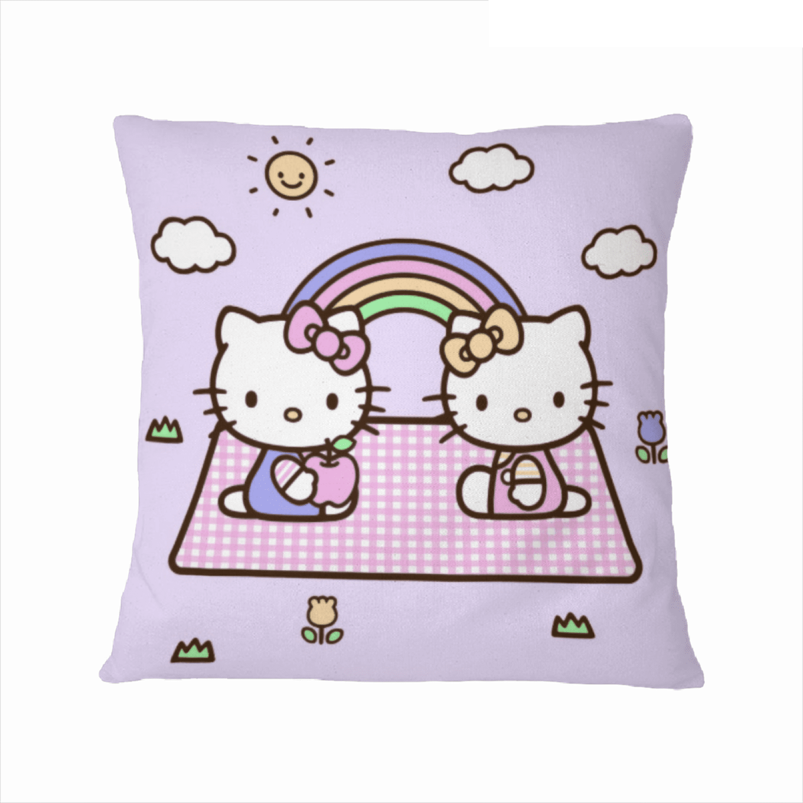 Anime Throw Pillow Cover, Double-Sided Polyester Cushion Cover with ...