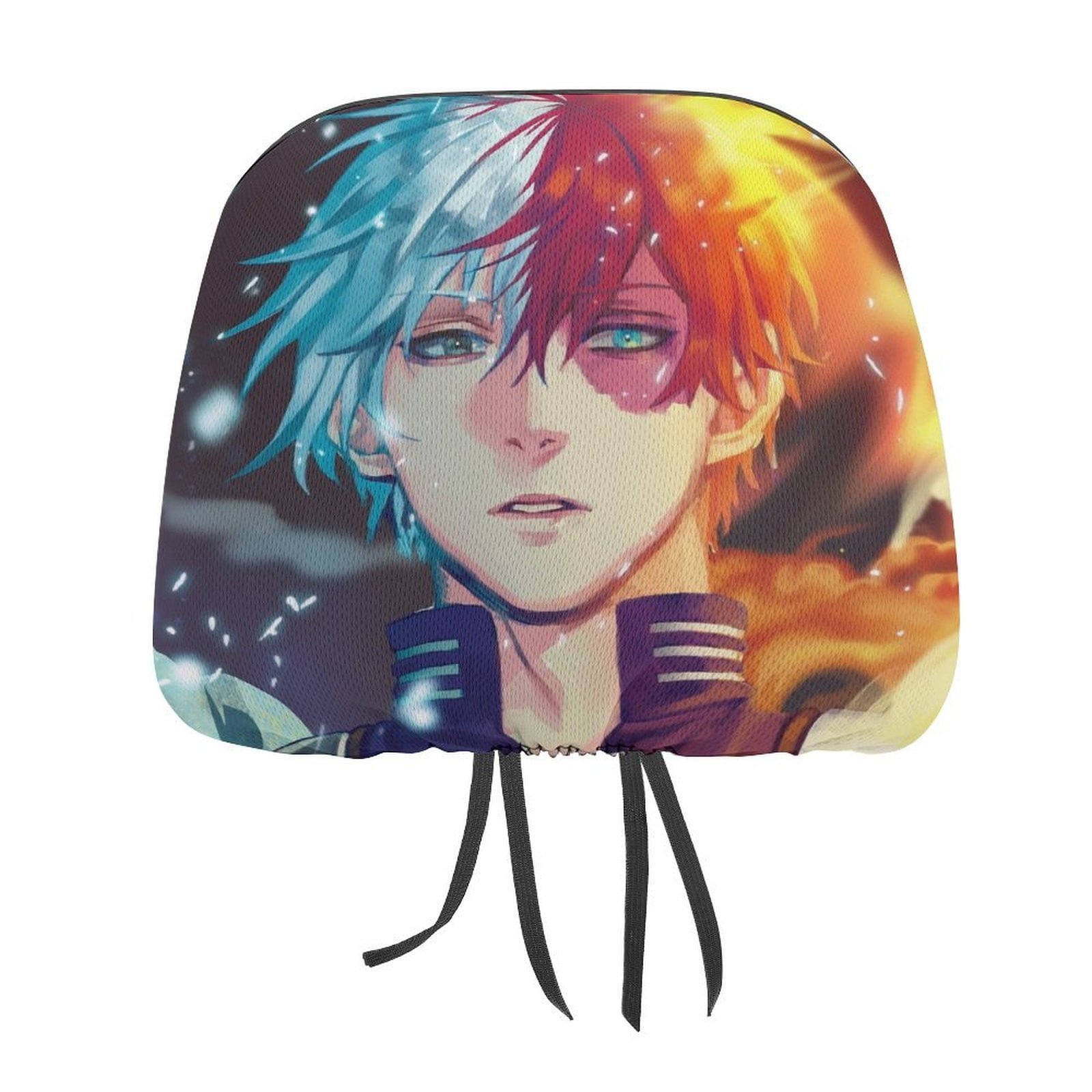 Anime Todoroki My Hero Academia Car Headrest Cover 2 Pcs Vehicles Seat ...