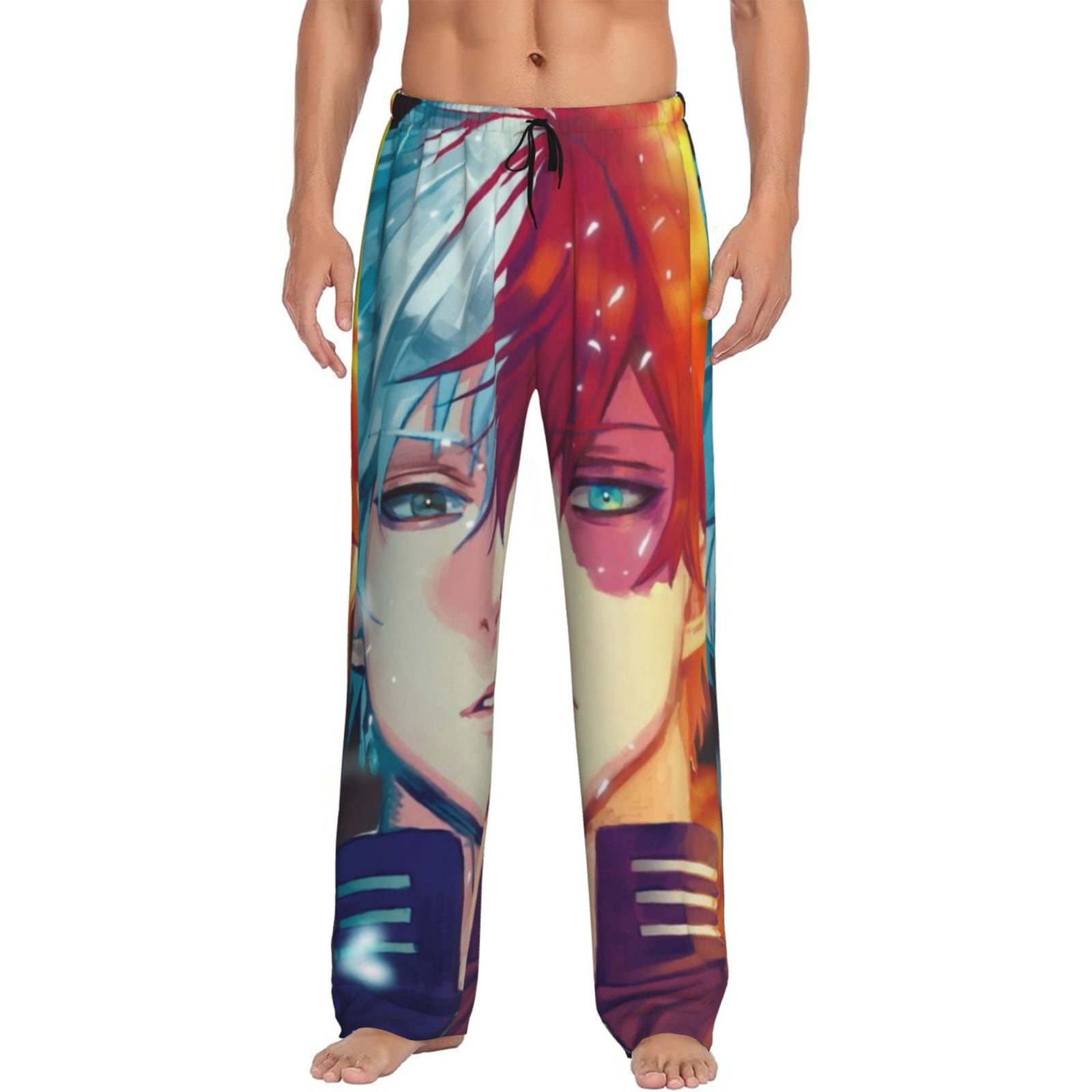 Anime Todoroki My Hero Academia Men's Pajama Pants With Pockets Lounge ...