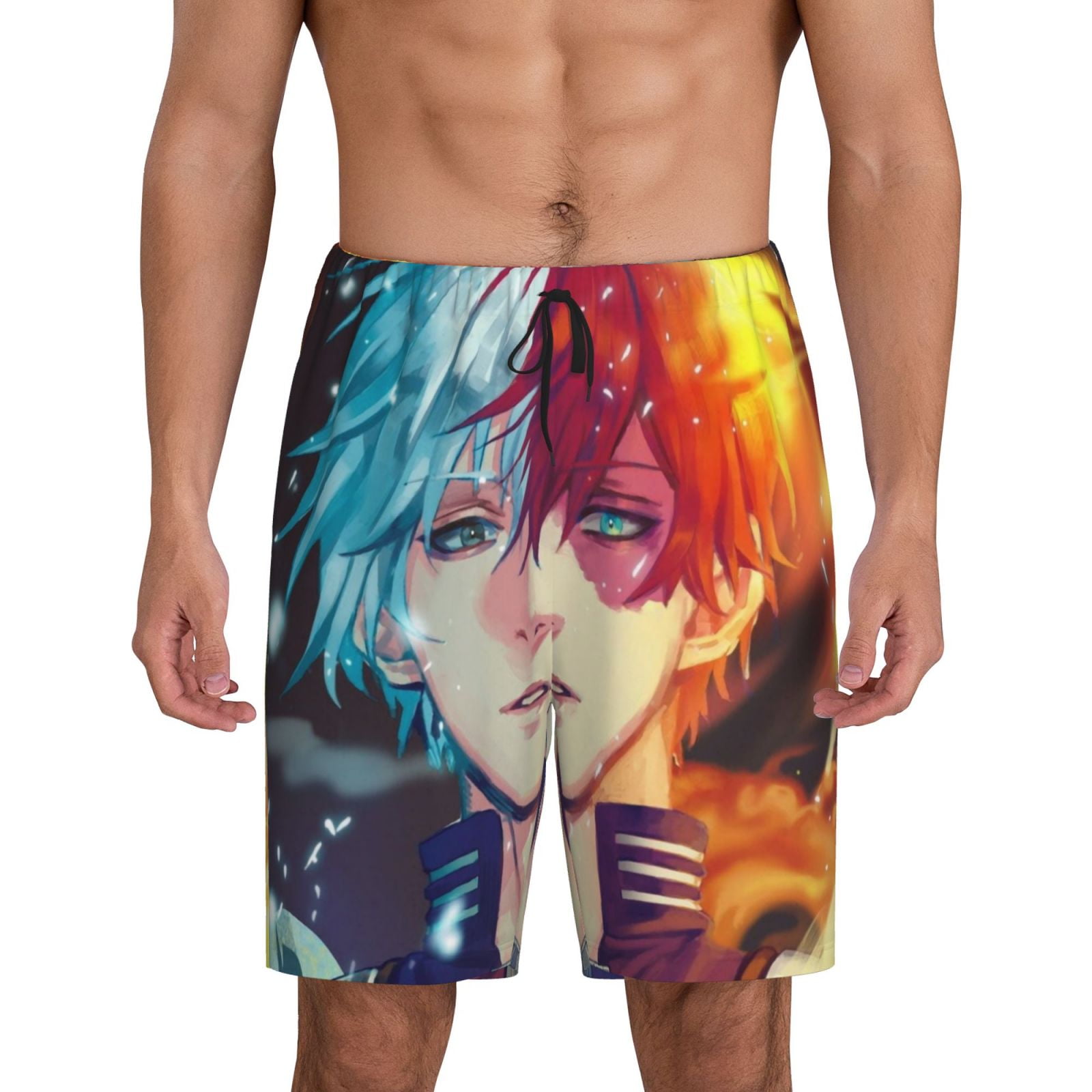 Anime Todoroki My Hero Academia Men's Short Pajama Pants Lightweight ...
