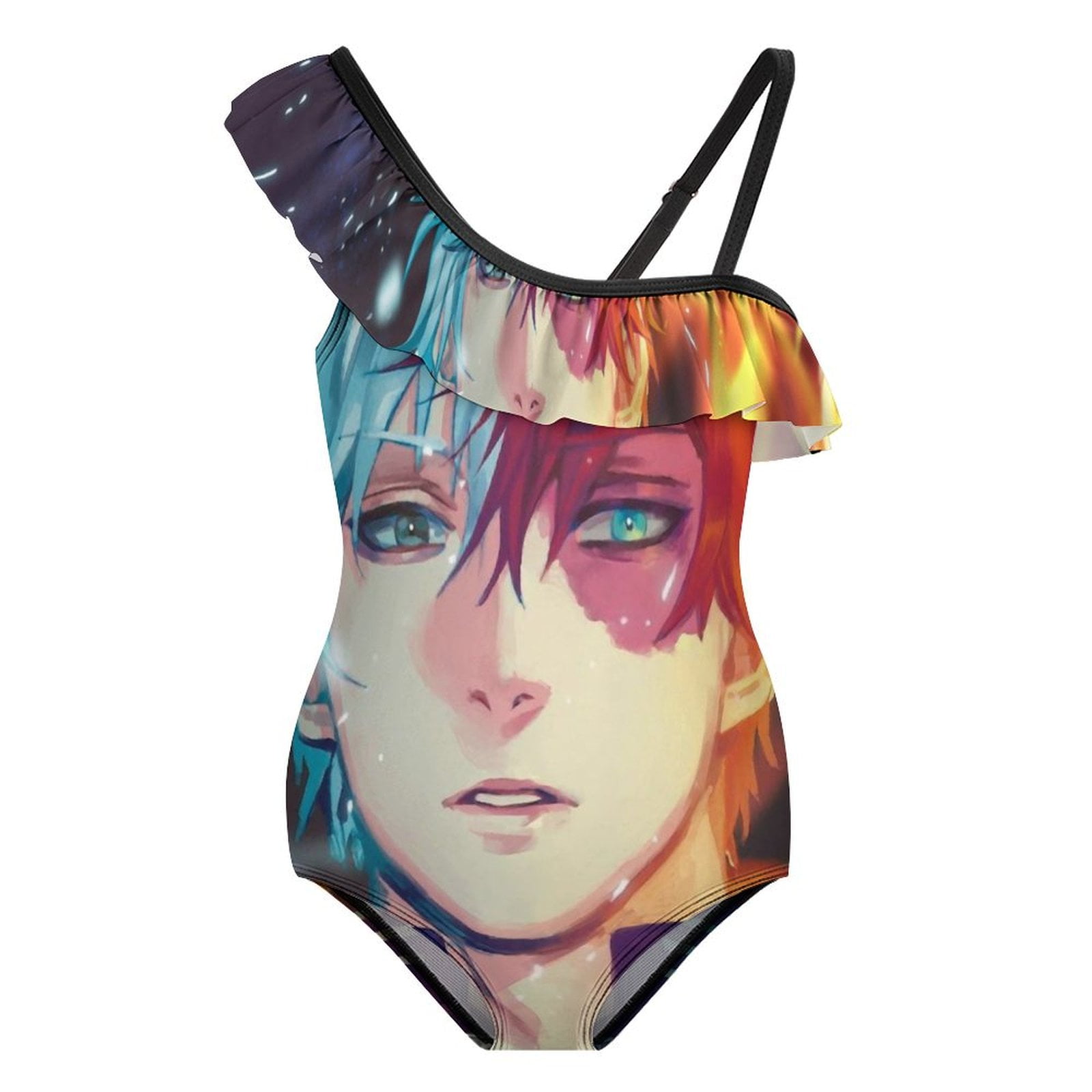 Anime Todoroki My Hero Academia One-Piece Swimsuit for Girls Adjustable ...