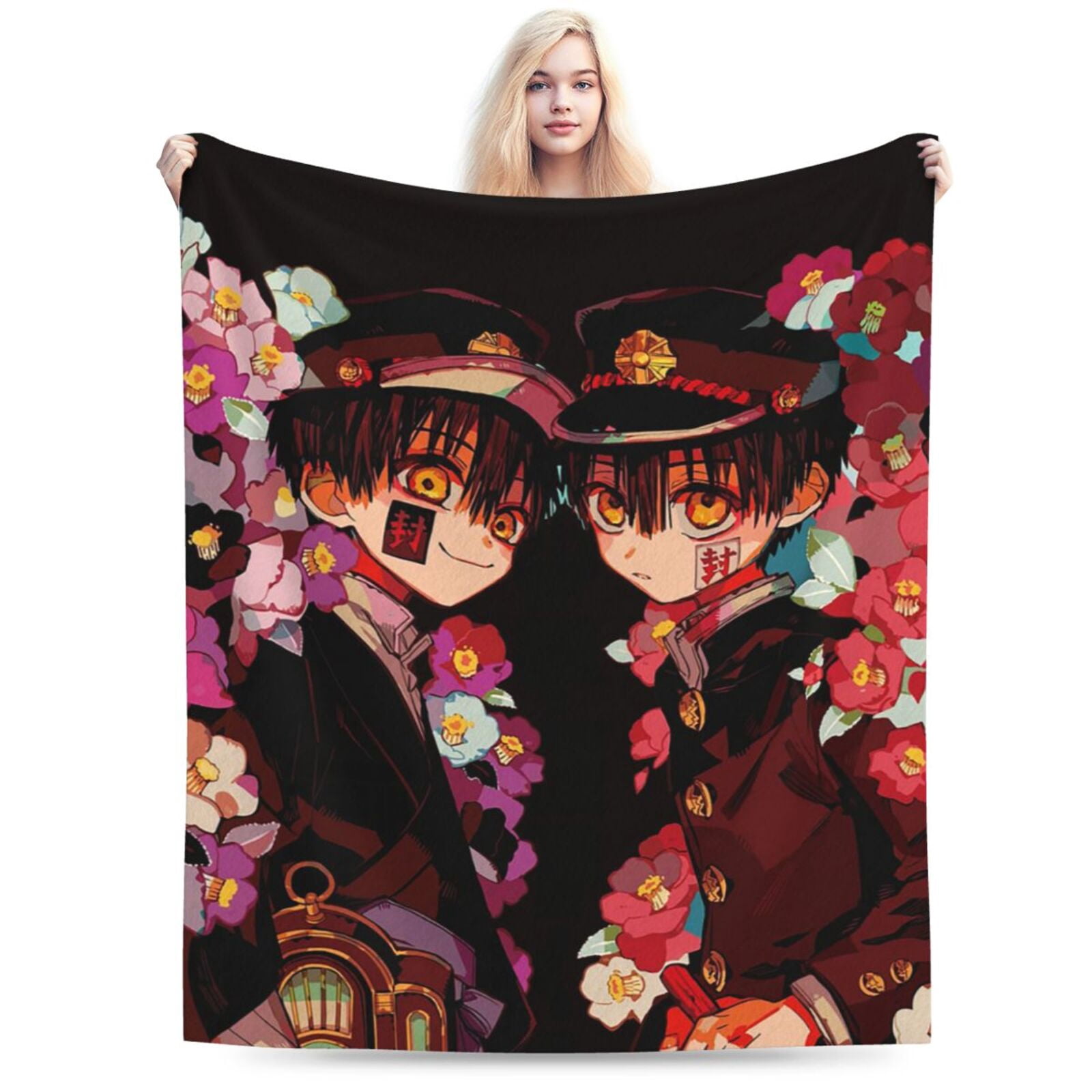 Anime Toilet Bound Hanako Kun Throw Blanket Soft Cozy Flannel Blankets ...