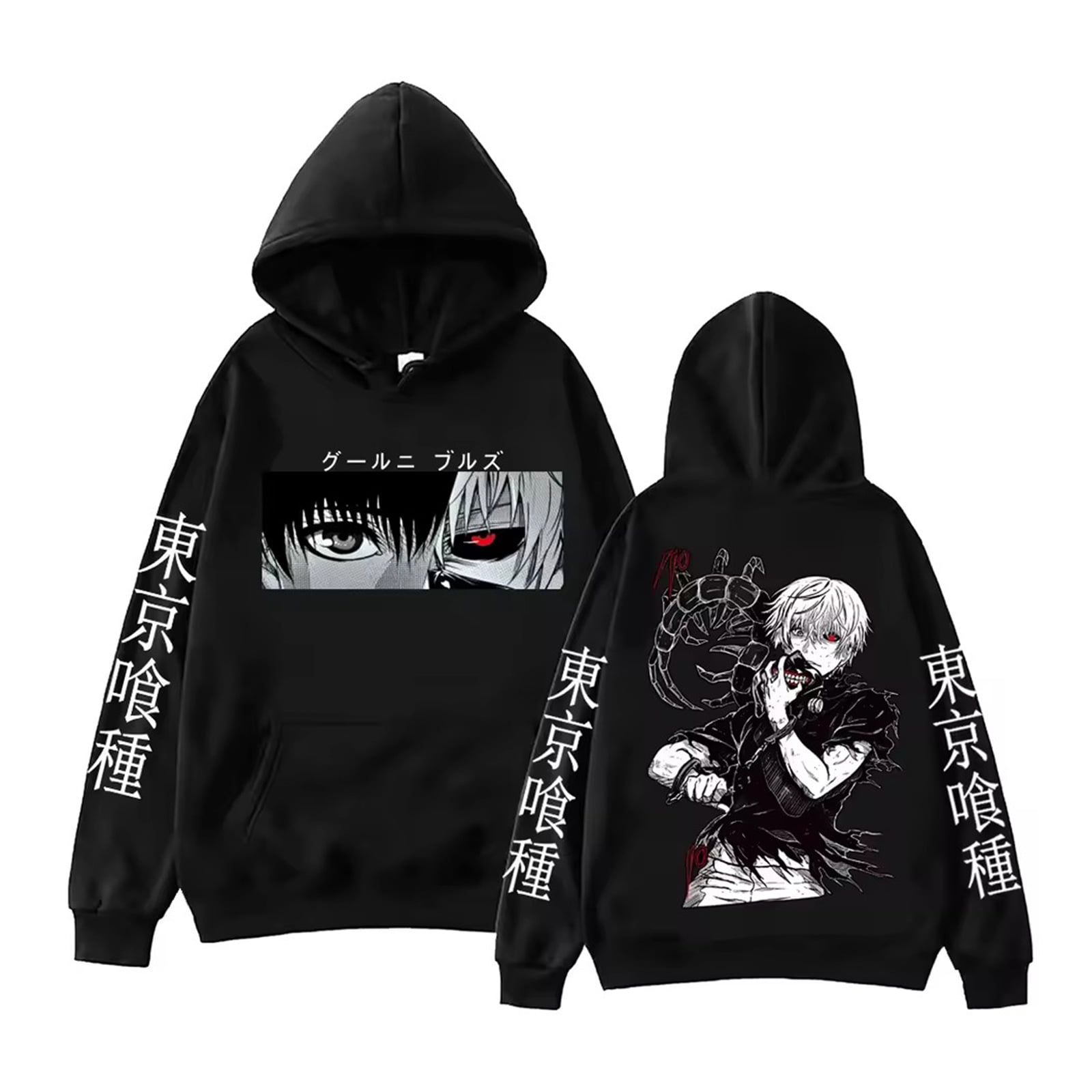 Anime Tokyo Ghoul Clothing Ken Kaneki Graphic Print Long Sleeve ...