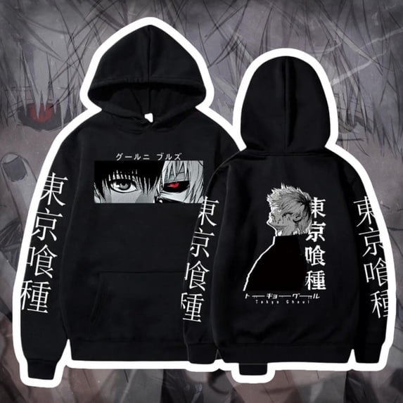 Anime Tokyo Ghoul Ken Kaneki Hoodie, Manga-Inspired Unisex Pullover for ...