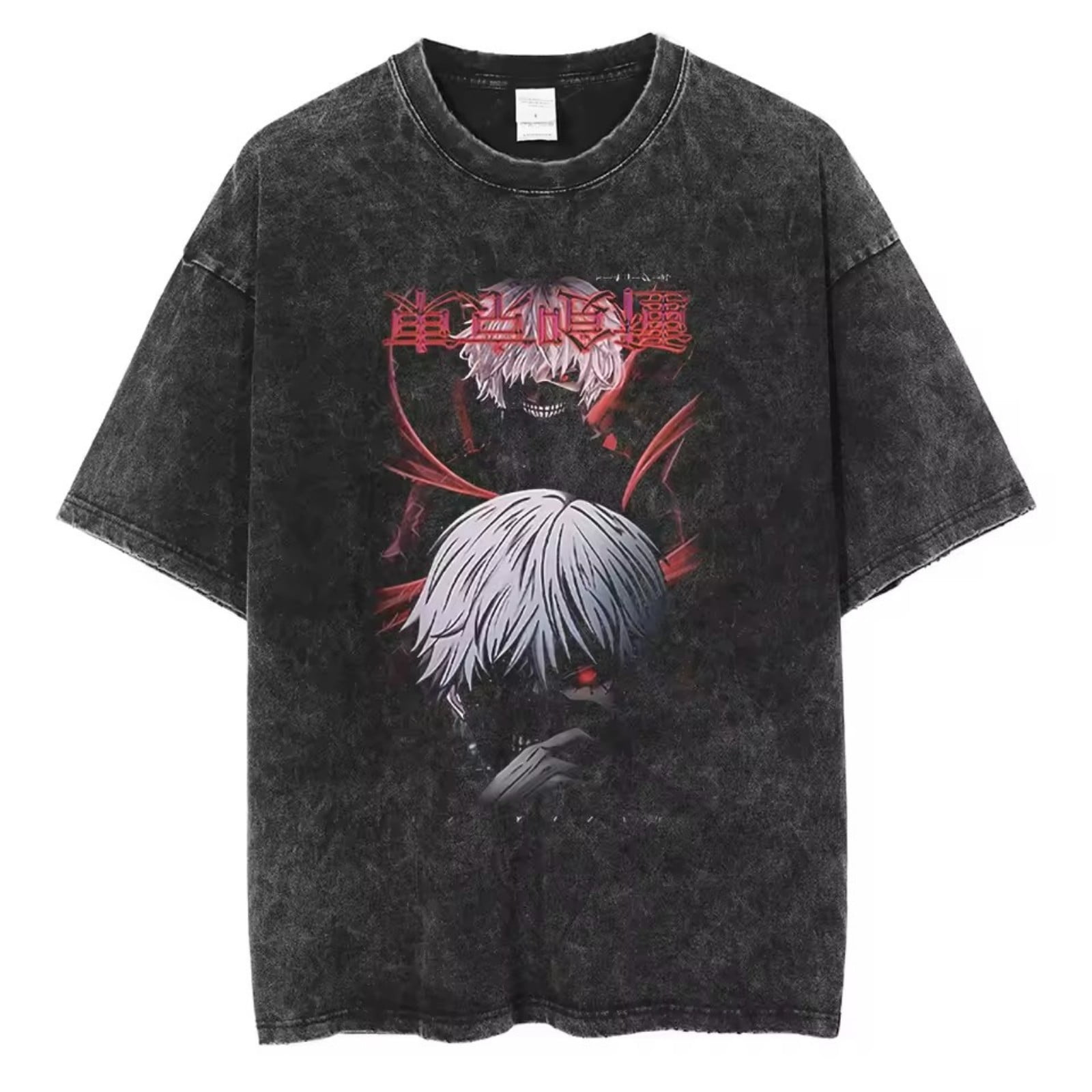 Anime Tokyo Ghoul T-shirt Kaneki Ken Graphics T Shirt Men Cotton Short ...