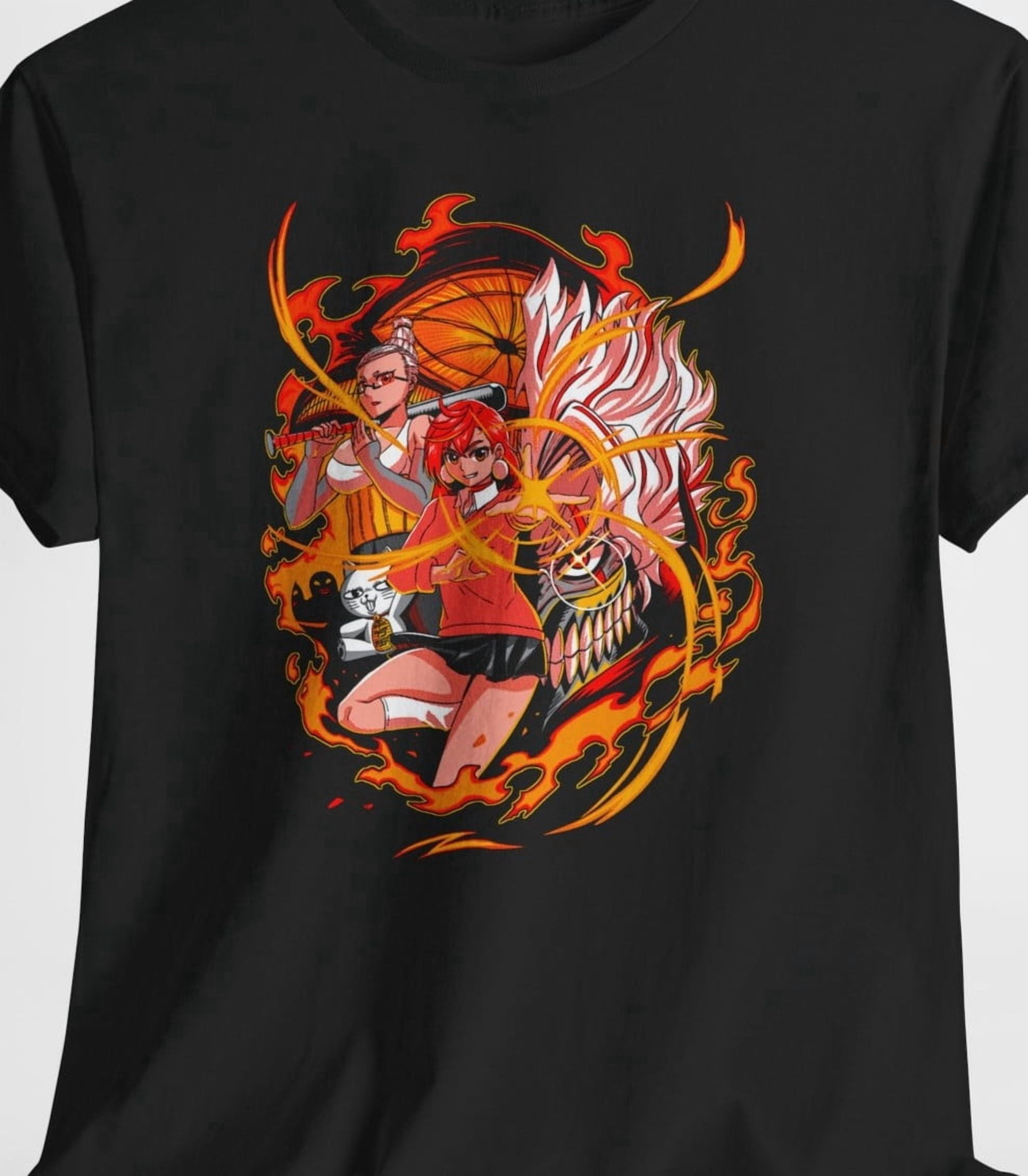 Anime Tshirt, Unisex Heavy Cotton Tee, Cosplay, Manga, Crew neck, Black ...
