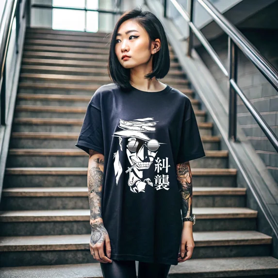 Anime Ultimate Vampire Anime Lovers Hellsing Alucard Face Black T Shirt ...