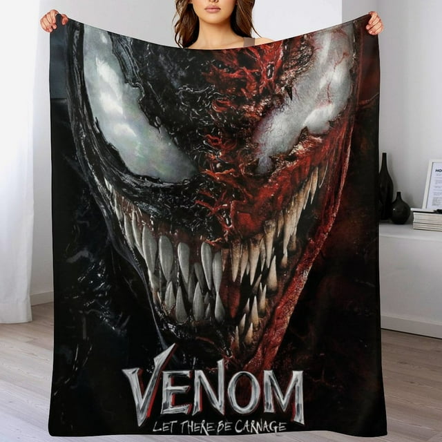 Anime Venom Anti-Pill Soft Cartoon Blanket Decor Bedding Room, Couch ...