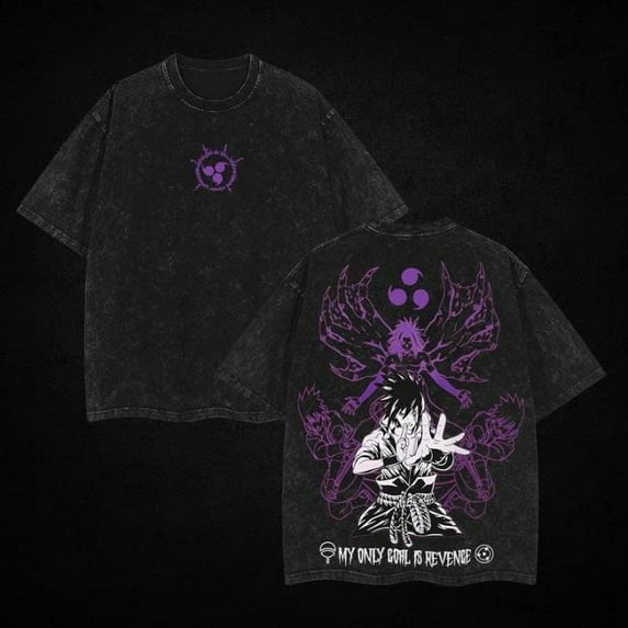 Anime Vintage Washed Vengeance Ninja T-Shirt, Gift for Anime Lover ...