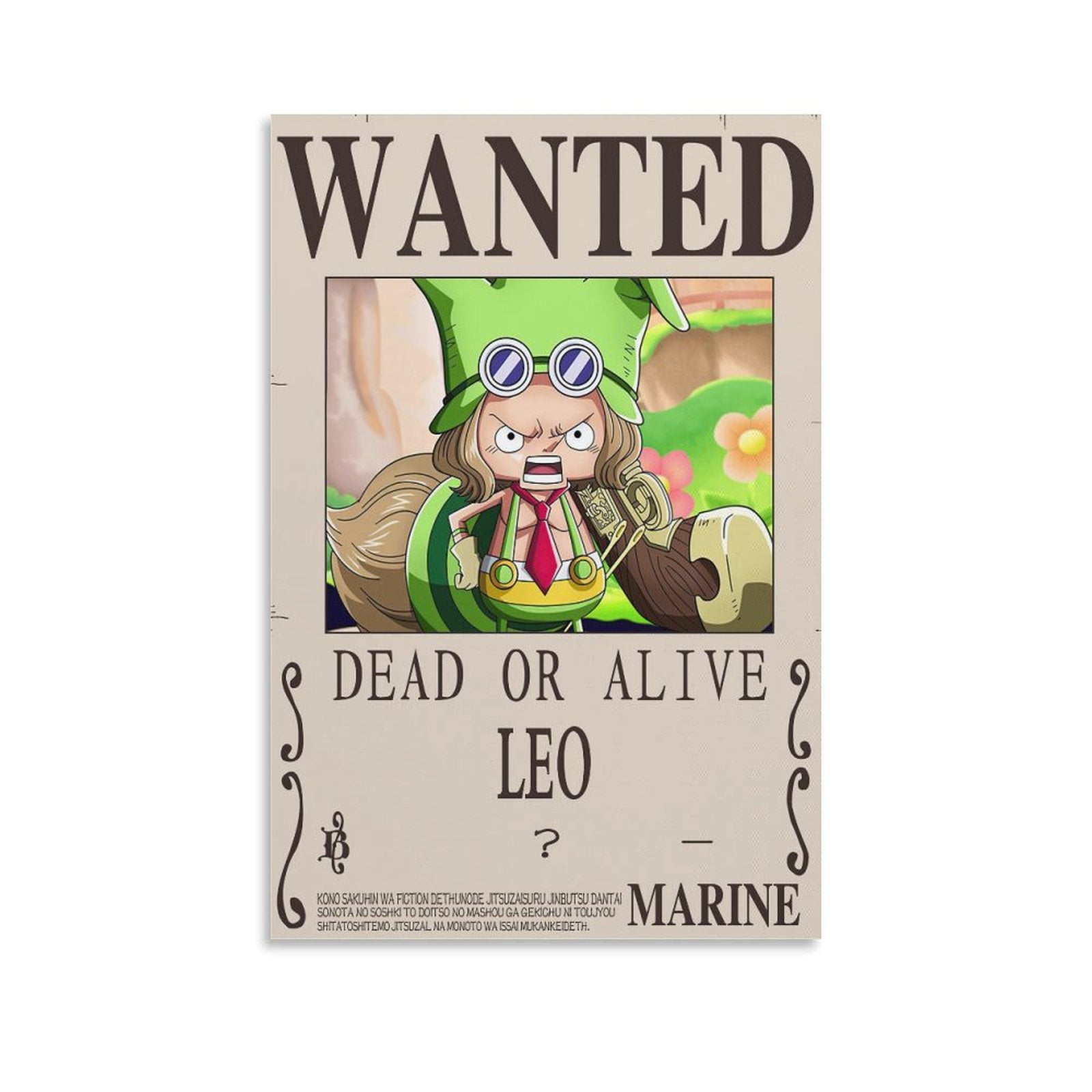 Anime Wanted Bounty Poster (107) Painting On Canvas Wall Art Poster ...