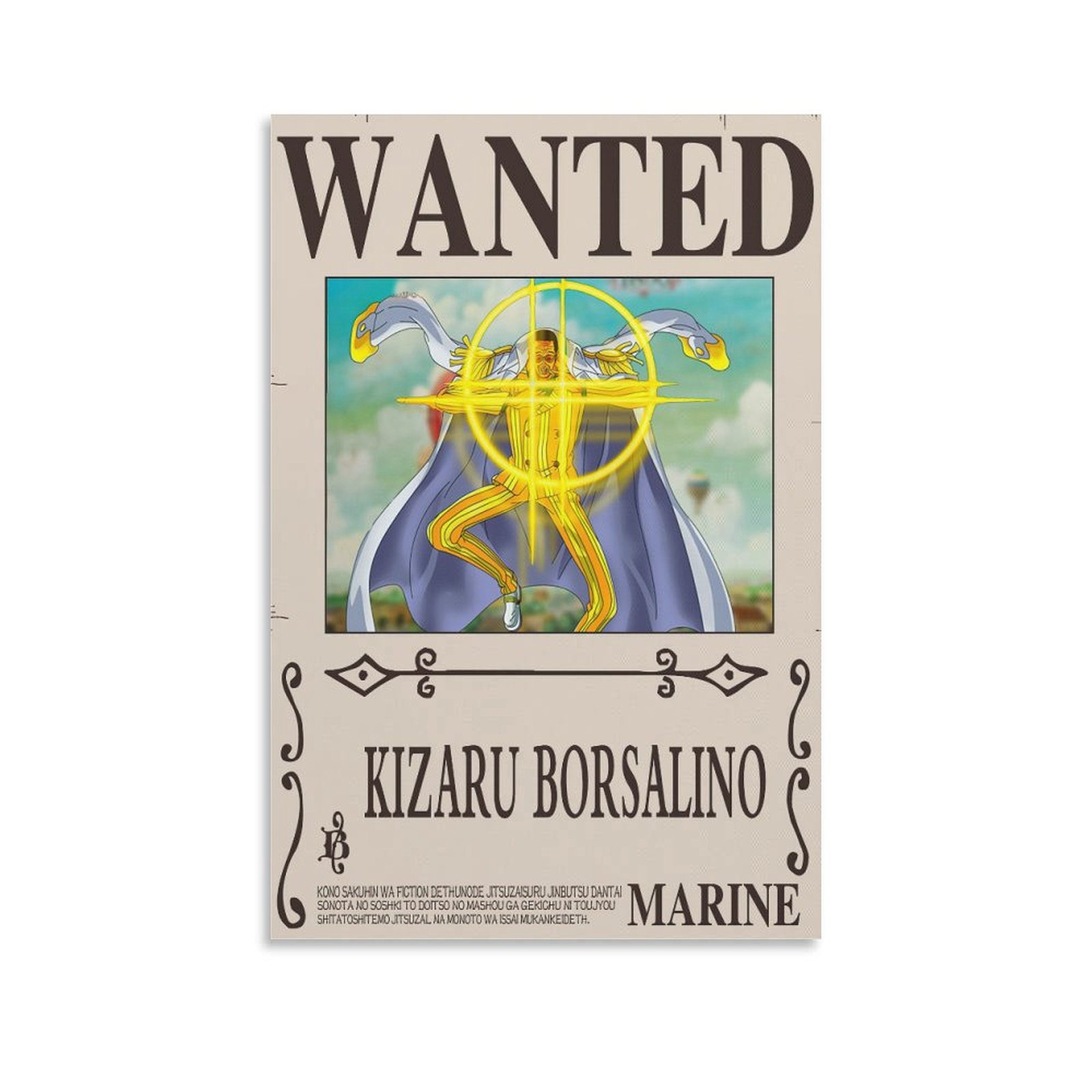 Anime Wanted Bounty Poster (119) Painting On Canvas Wall Art Poster ...