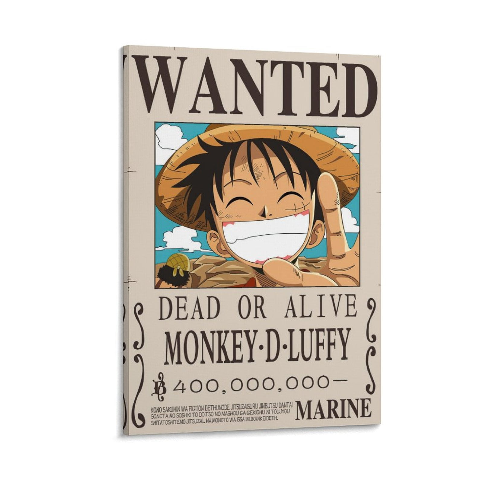 Anime Wanted Bounty Poster (144) Canvas Poster Wall Art Picture Prints ...