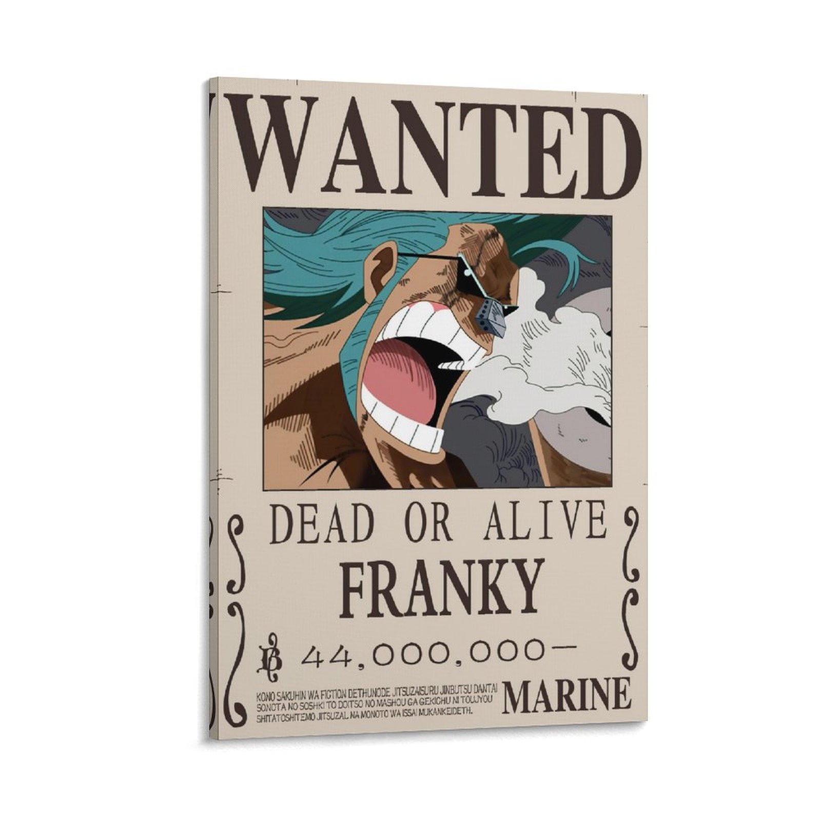 Anime Wanted Bounty Poster (152) Canvas Art Poster and Wall Art Picture ...