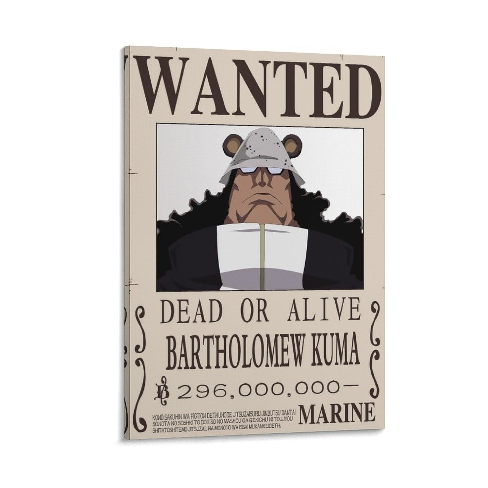 Anime Wanted Bounty Poster (46) Painting On Canvas Wall Art Poster ...
