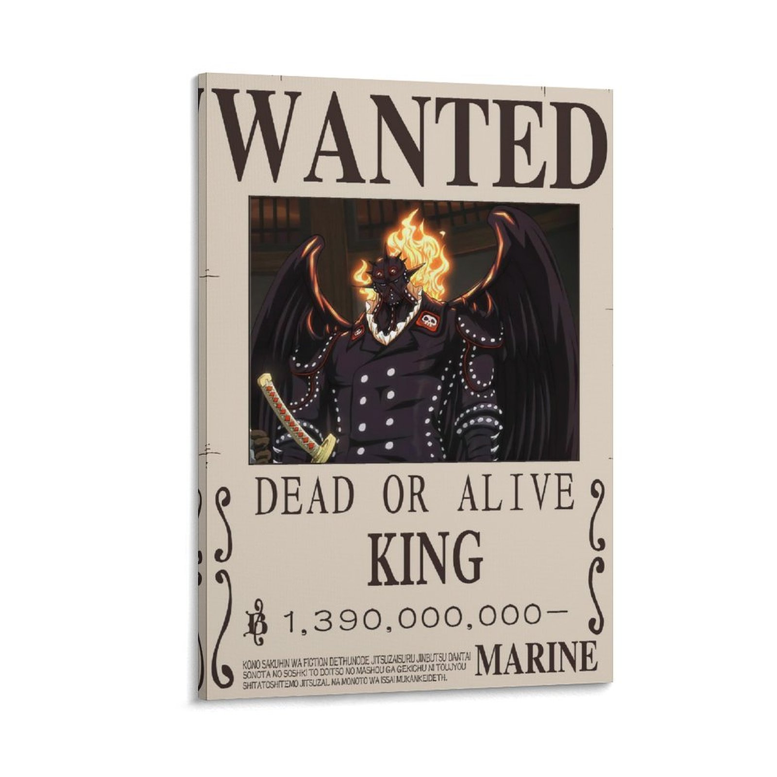 Anime Wanted Bounty Poster (81) Painting On Canvas Wall Art Poster ...
