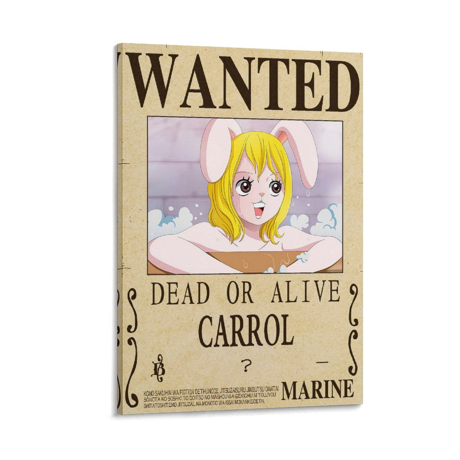 Anime Wanted Poster CARROL Canvas Art Poster and Wall Art Picture Print ...