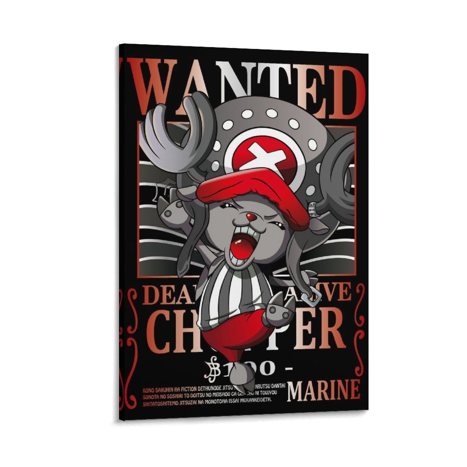Anime Wanted Poster Chopper 1 Picture Print Wall Art Poster Painting ...