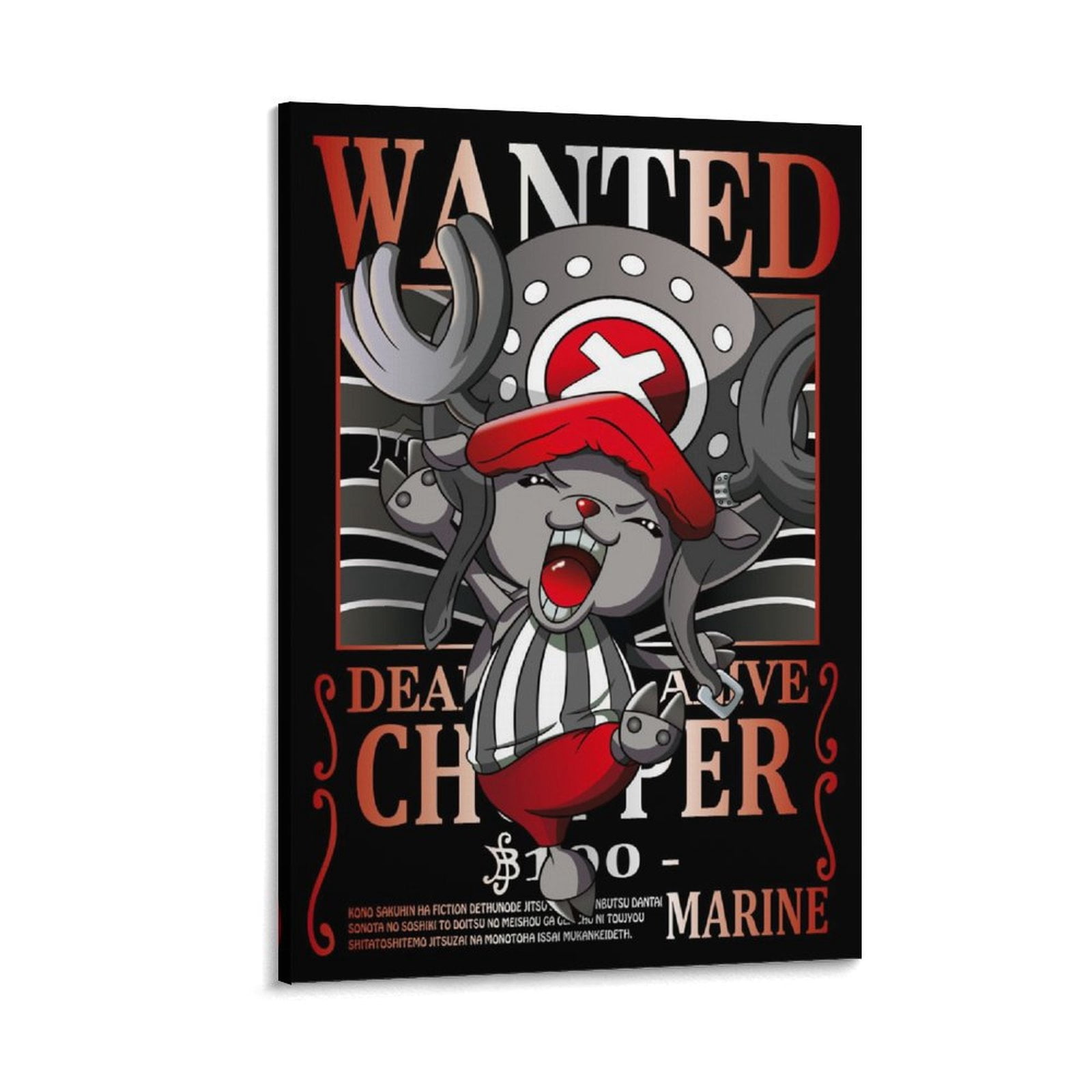 Anime Wanted Poster Chopper 1 Poster Cool Artworks Painting Wall Art ...