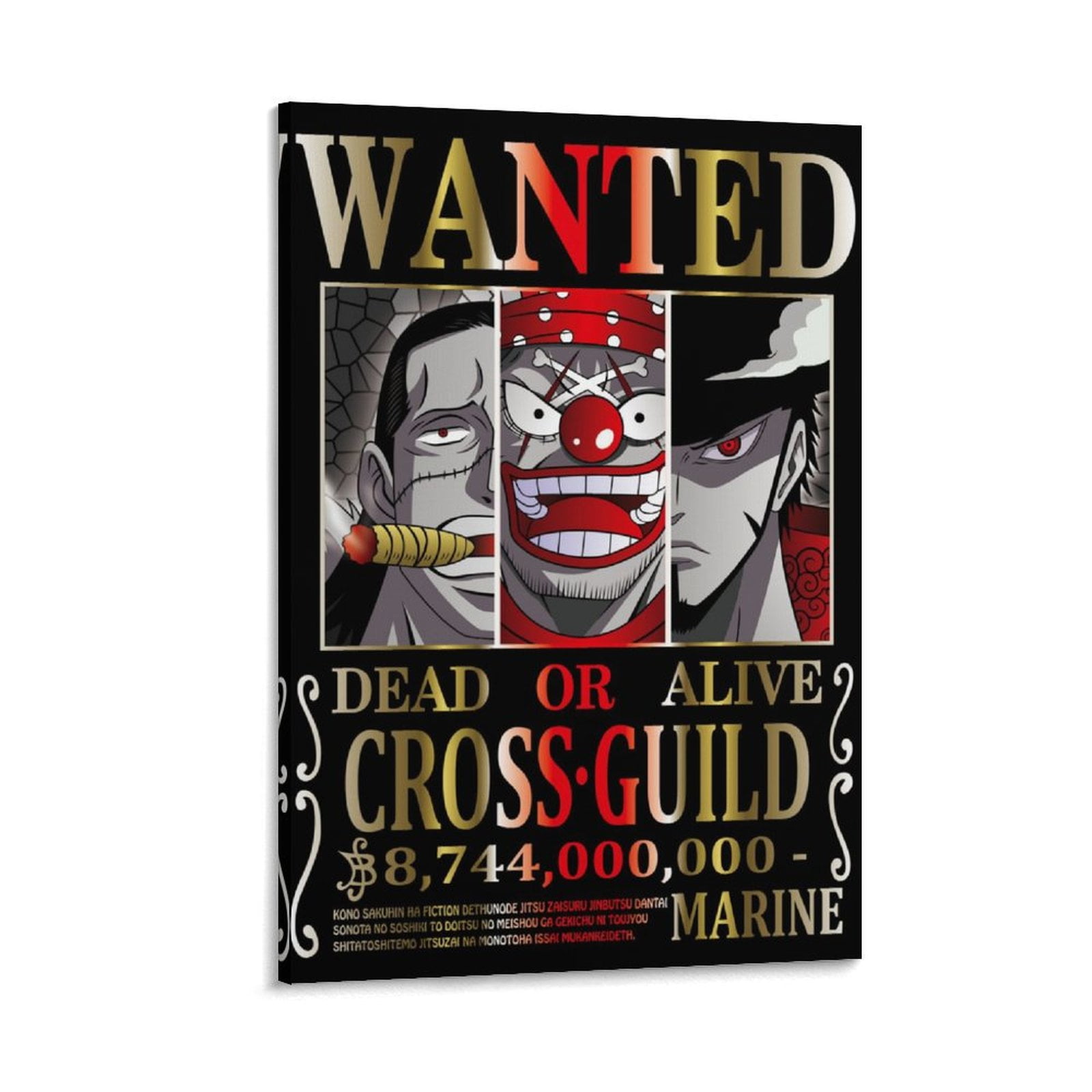 Anime Wanted Poster Cross Guild Posters Art Print Wall Photo Paint ...