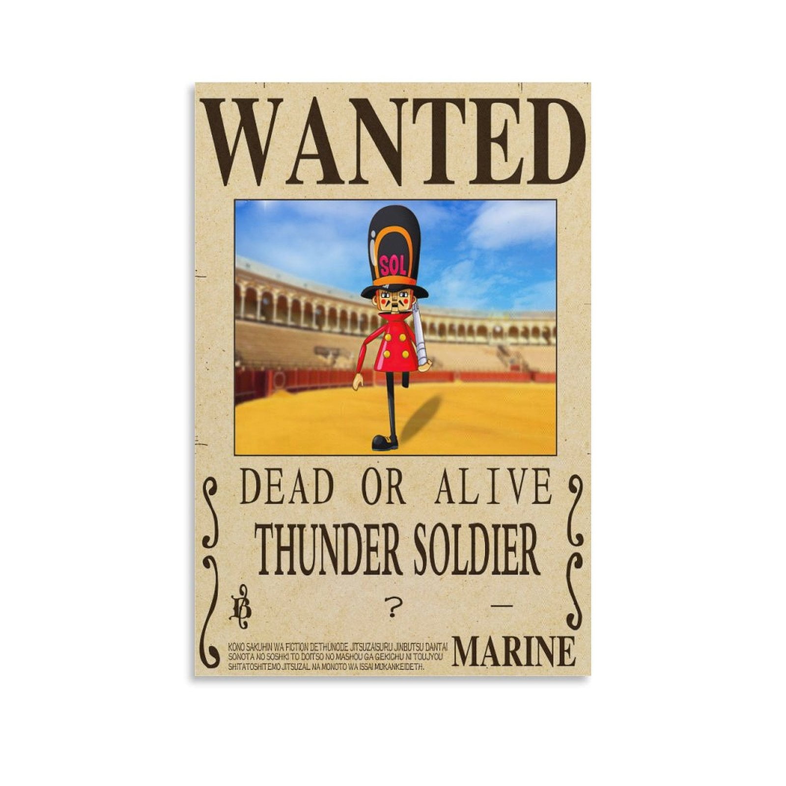 Anime Wanted Poster Soldier Canvas Poster Wall Art Picture Prints ...