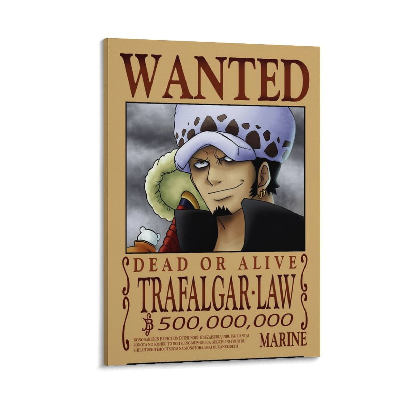 Anime Wanted Poster TRAFALGAR LAW Posters Art Print Wall Photo Paint ...