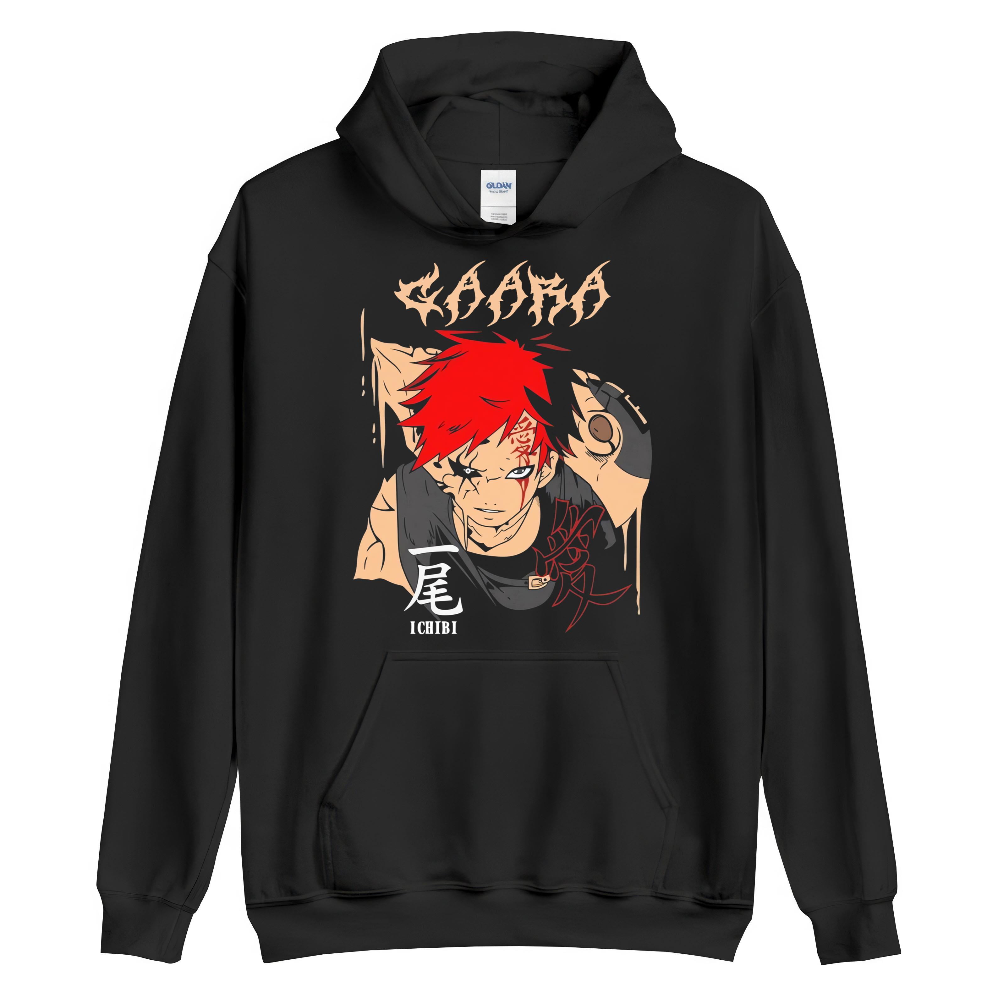 Anime Warrior Graphic Shirt, Gaara of the Sands Tribute Shirt, Size S ...