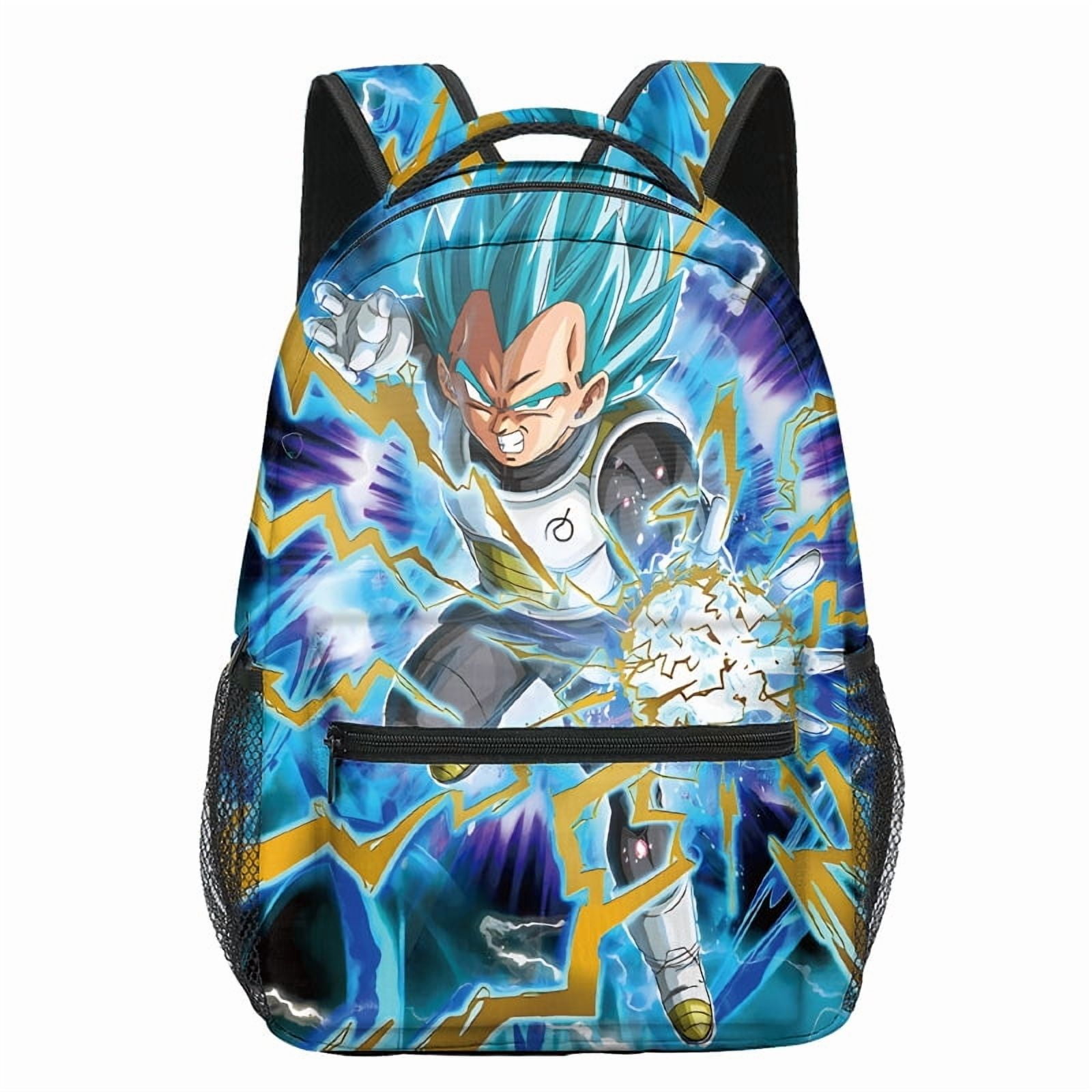 Anime Warrior Print Backpack, 16-inch Casual Daypack with Adjustable ...