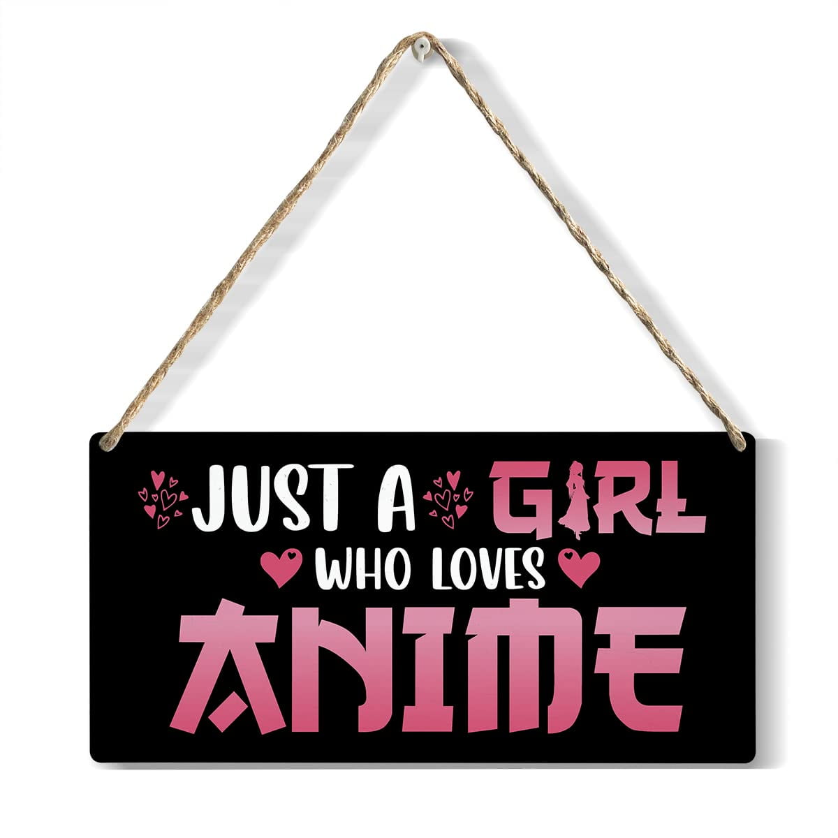 Anime Wood Sign, Rustic Anime Wall Decor, Wooden Hanging Plaque, Home ...