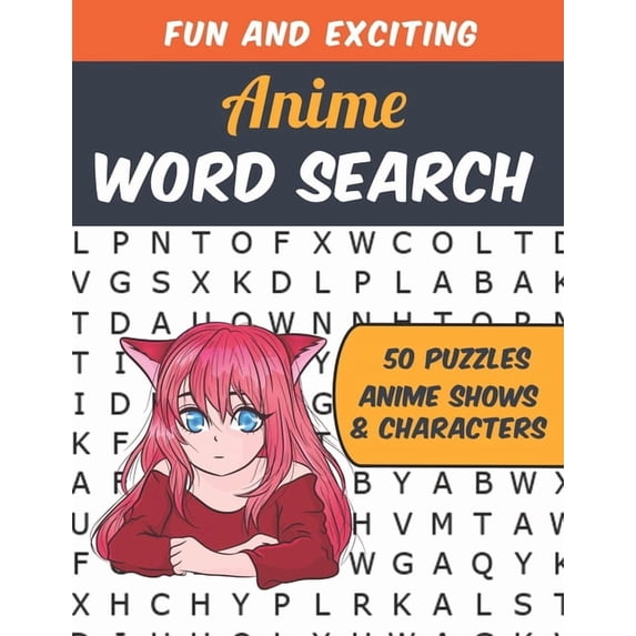 Anime Word Search: Perfect Gift for Anime Fans. Find All Your Favorite ...