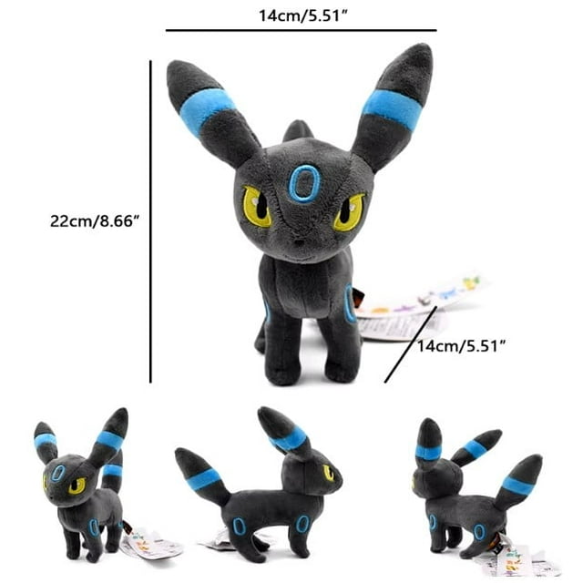 Anime World Umbreon Plush Shiny Umbreon Plush Standing Pose 8" Plush ...