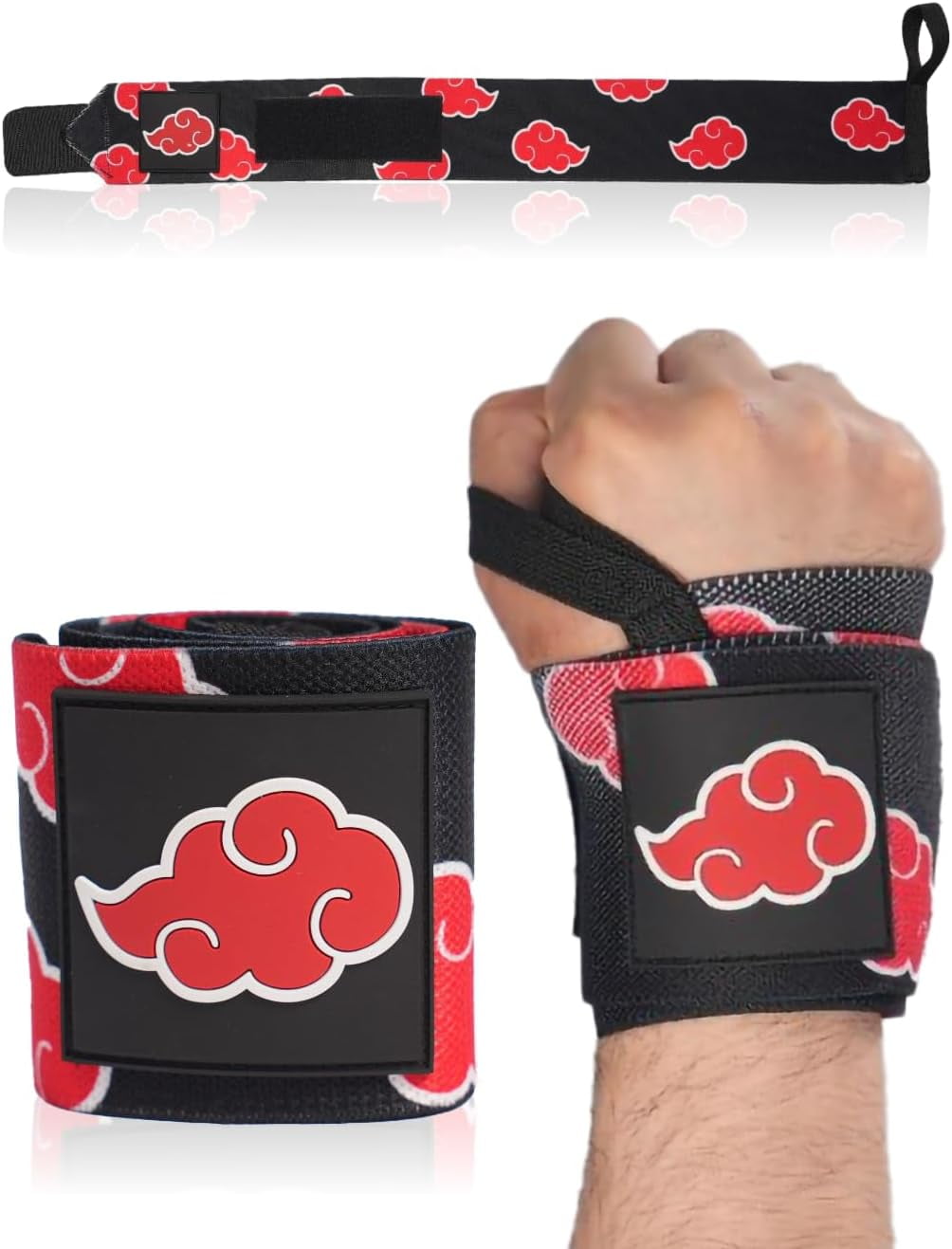 Anime Wrist Wraps Lifting Straps 24" for Men and Women - 1 Pair Each ...