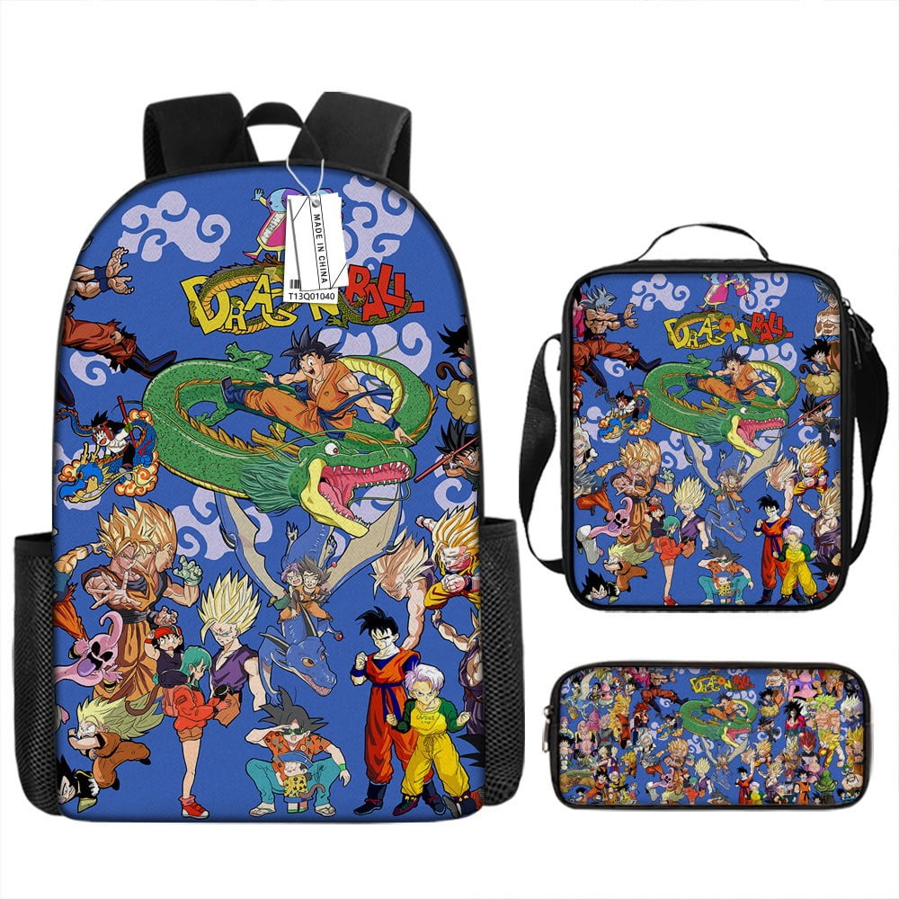 Anime Wukong Dragon Ball Backpack Goku Set 3D Print Casual Student ...