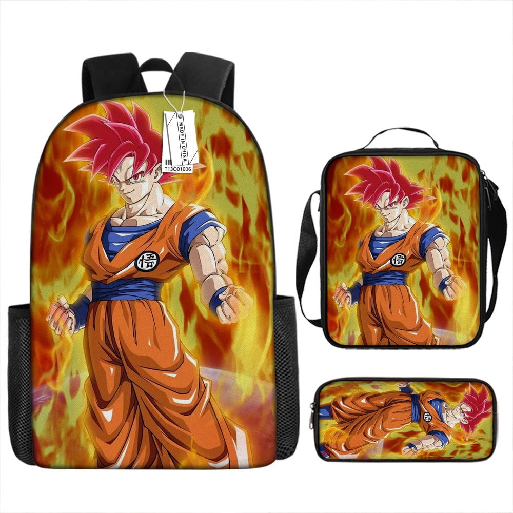 Anime Wukong Dragon Ball Backpack Goku Set 3D Print Casual Student ...
