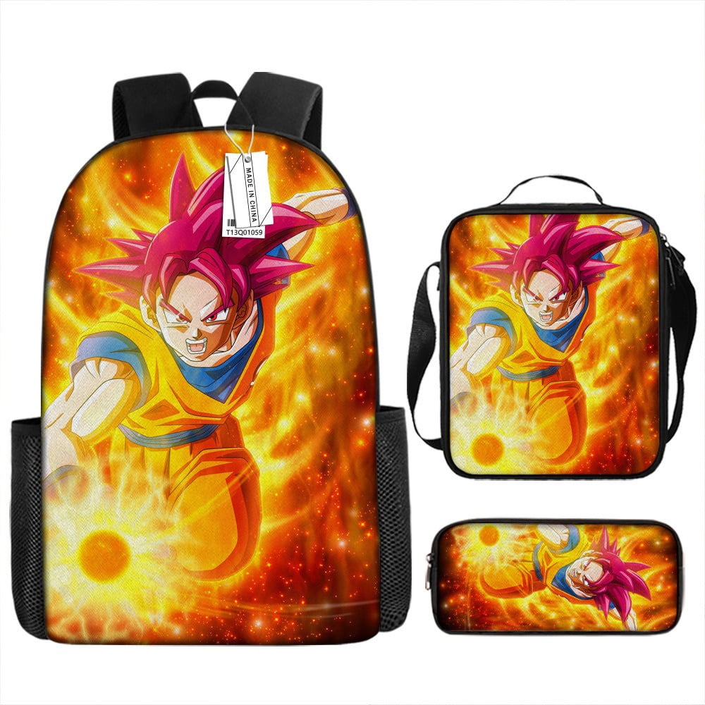 Anime Wukong Dragon Ball Backpack Goku Set 3D Print Casual Student ...