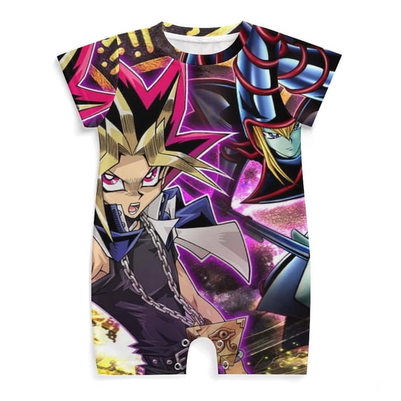 Anime Yu-Gi-Oh Baby One-Piece Rompers Summer Short Sleeve Outfit ...