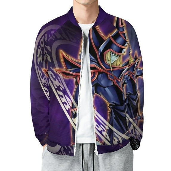 Anime Yu-Gi-Oh Fashion Jacket Mens Windbreaker Coat Lightweight Zipper ...