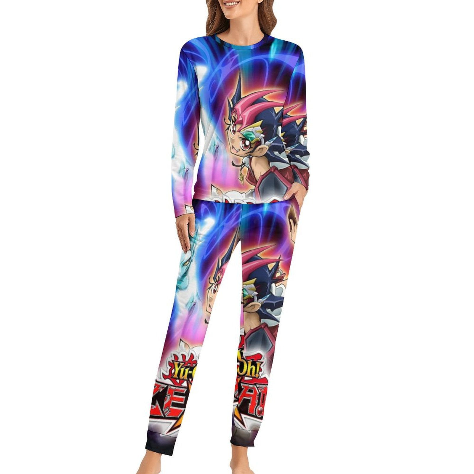 Anime Yu-Gi-Oh! Zexal Womens Pajama Set Loungewear Cozy Soft House Wear ...