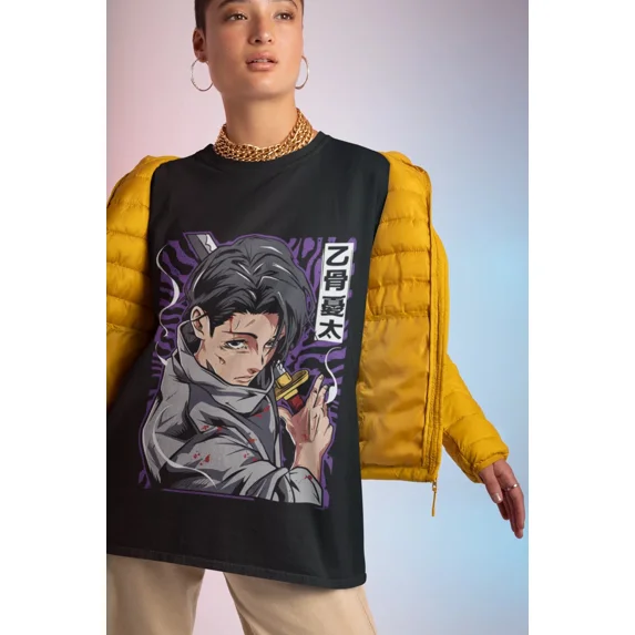 Anime Yuta Rika Shirt Gojo Satoru Black T Shirt Size S - 5XL #1 ...