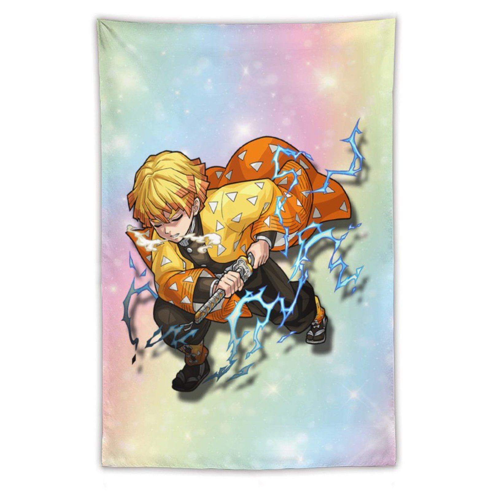 Anime Zenitsu Demon Slayer Tapestry,Wall Art Hanging Decor ...